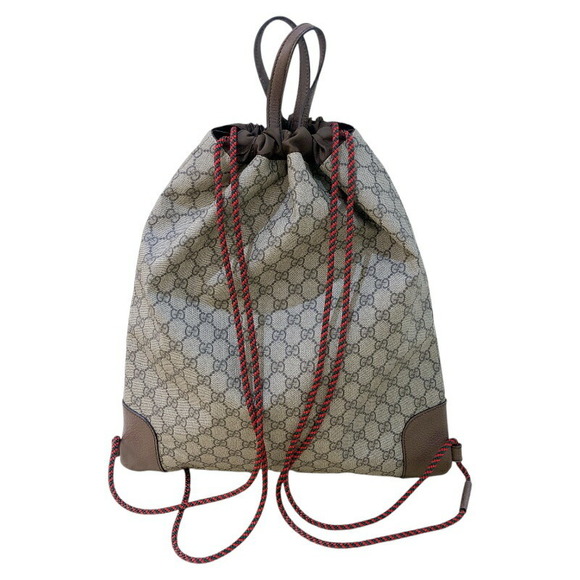 Gucci | Bags | Gucci Gg Courier Brown Supreme Drawstring | Poshmark